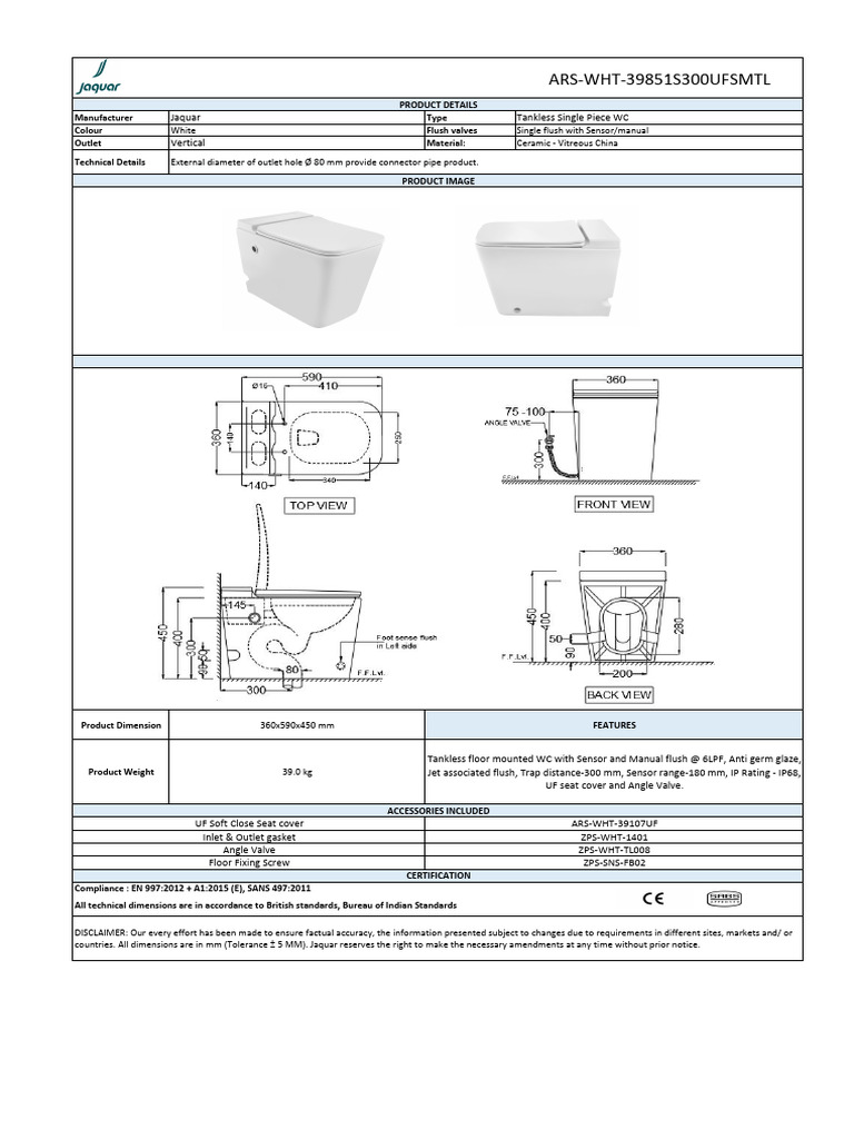ARS-WHT-39851S300UFSMTL Data Sheet | PDF | Valve | Manufactured Goods