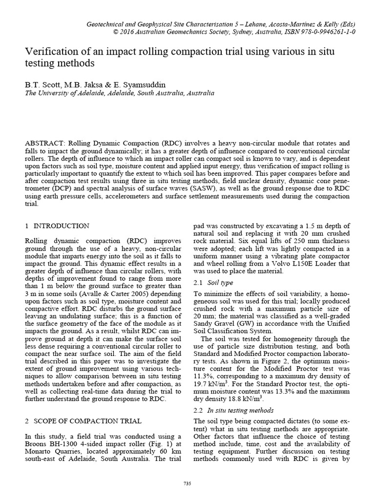 Verification of An Impact Rolling Compac | PDF | Soil | Accelerometer