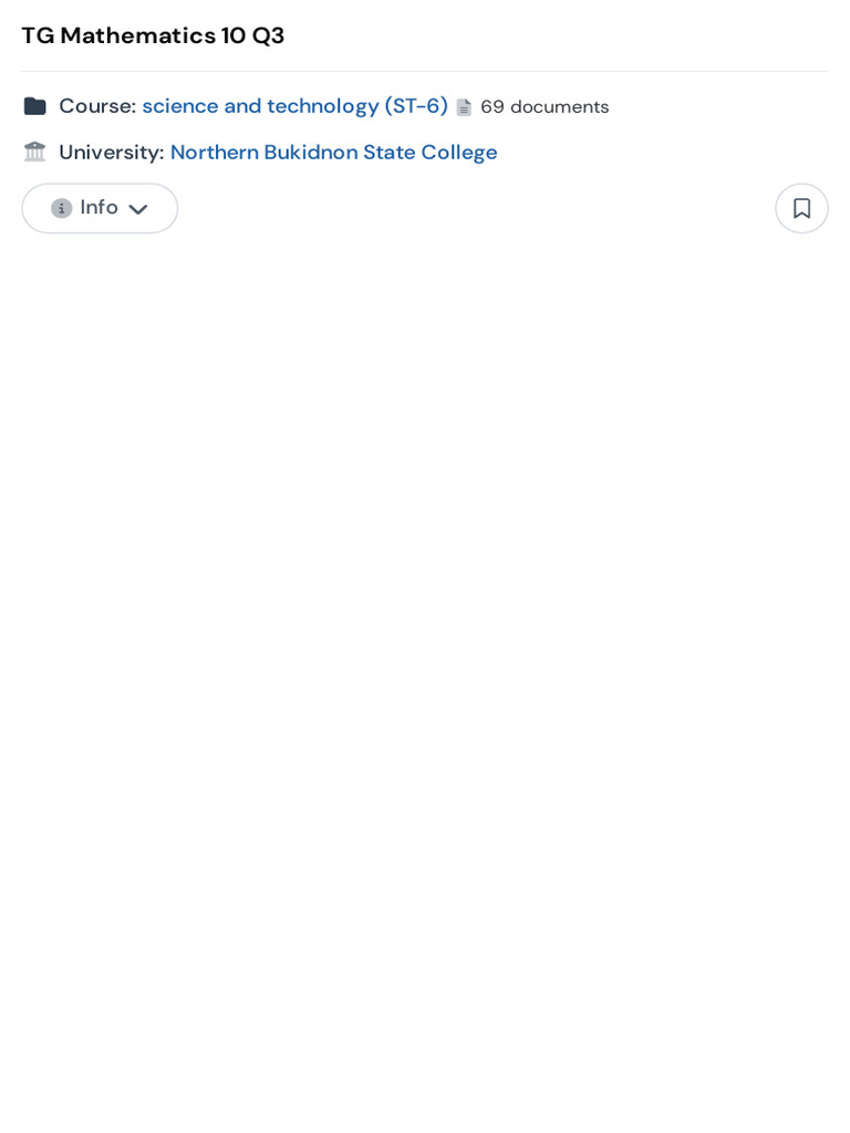 TG Mathematics 10 q3 - Compress | PDF