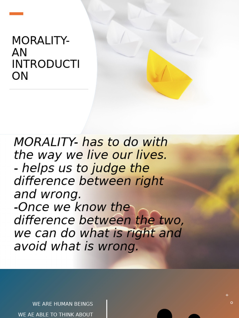 Lesson 1 An Introdiction | PDF | Morality | Emotions