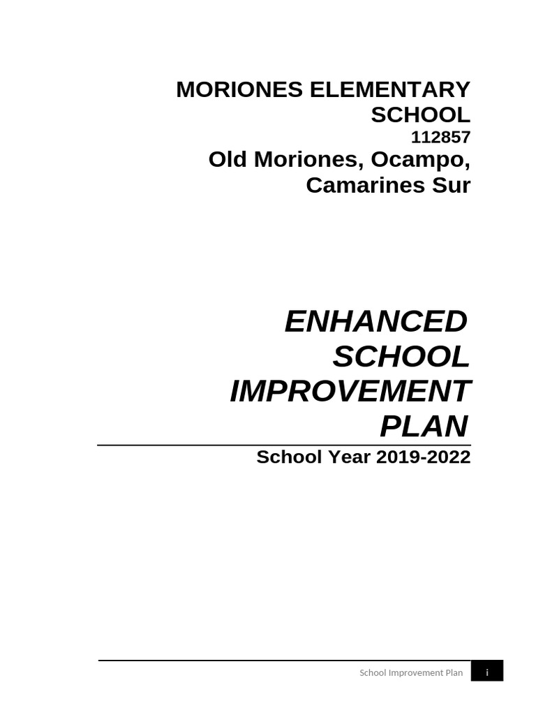 SIP-FINAL | PDF | Teachers | Learning