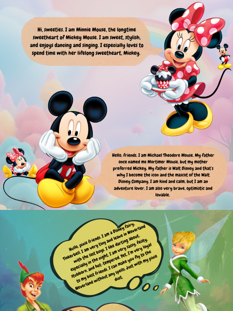 Disney Character Introductions | PDF | The Walt Disney Company