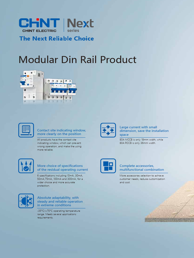 Modular DIN Rail Circuit Breakers Guide | PDF | Electrical Engineering ...