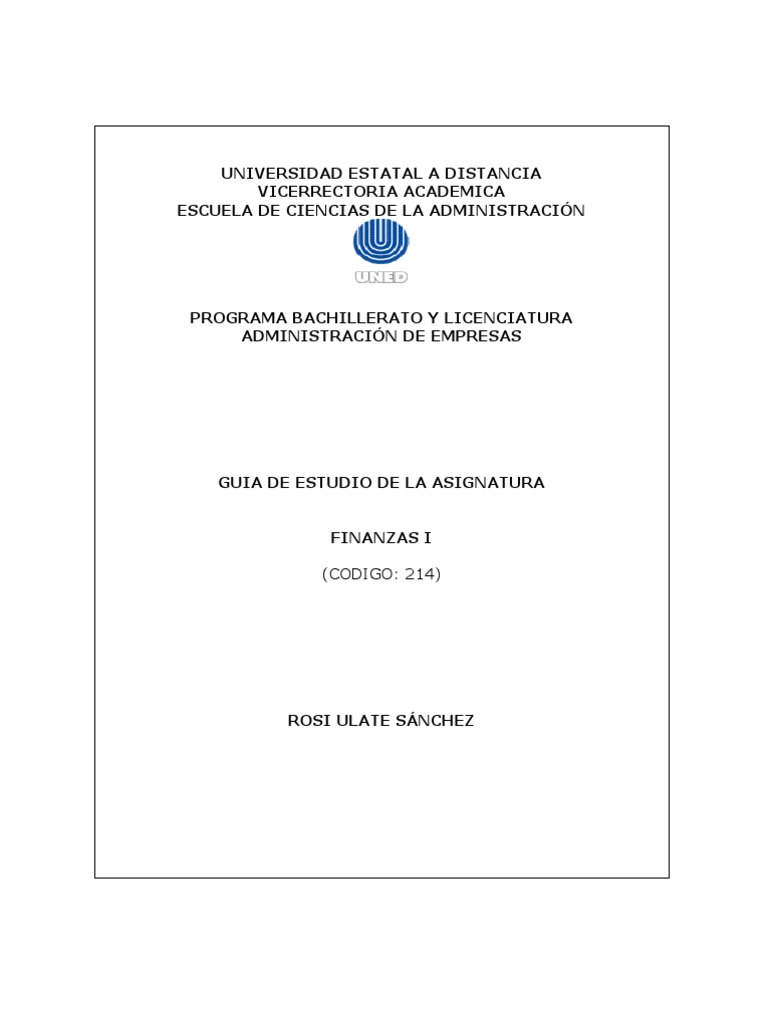 Guía de Estudio Finanzas I Gitman | PDF | Bancos | Presupuesto