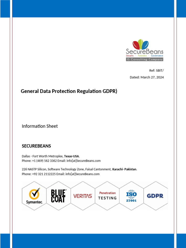 GDPR Document | PDF | Justice | Crime & Violence