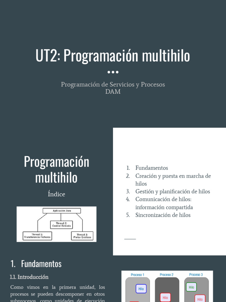 Programación Multihilo en Java | PDF | Hilo (Computación) | Proceso ...