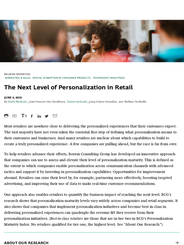 The Next Level of Personalization in Retail | PDF | Retail | Marketing