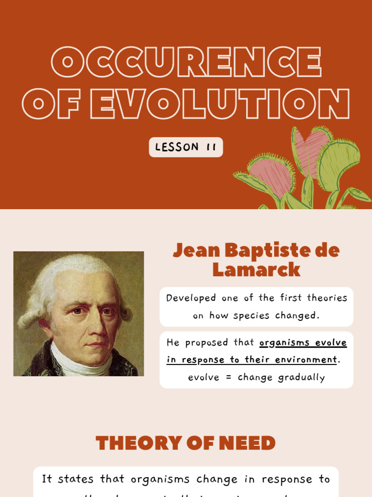 OccurrenceofEvolution_Lesson11 | PDF | Natural Selection | Evolution