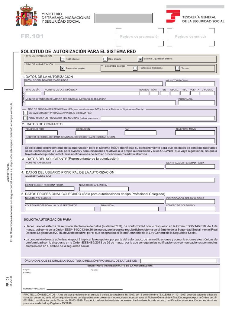 Tarea 30 - Modelo FR.101 | PDF | Internet | Usuario (informática)