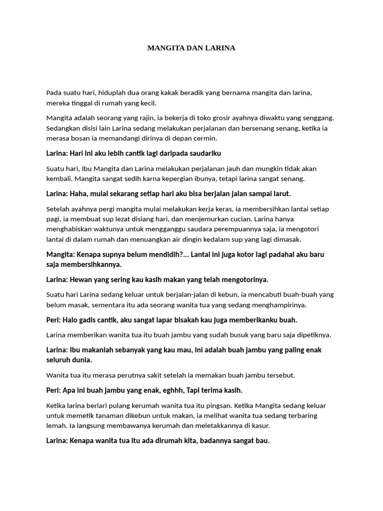 Mangita Dan Larina | PDF