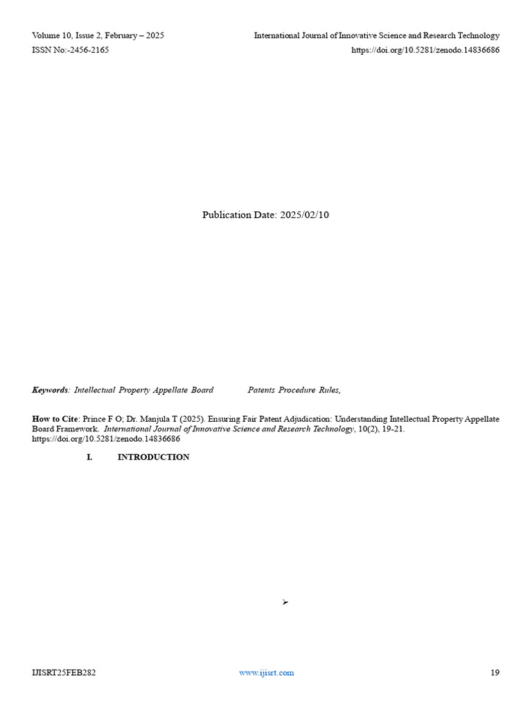 Ensuring Fair Patent Adjudication: Understanding Intellectual Property ...