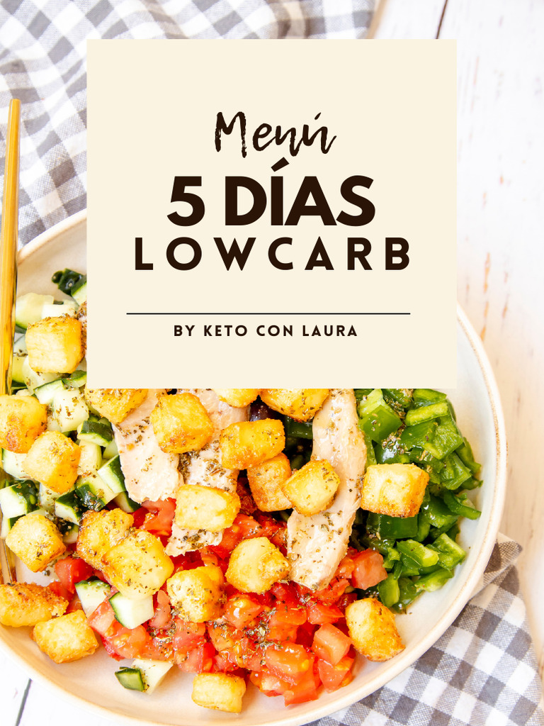 MENÚ 5 DÍAS LOW CARB by Keto Con Laura 2 | PDF | ensalada | Mayonesa
