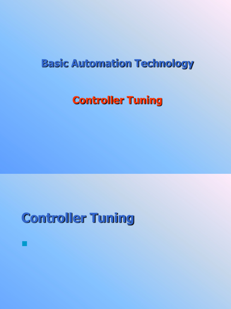 Finals Control Loop Tuning Alarm System | PDF | Control Theory | Piston