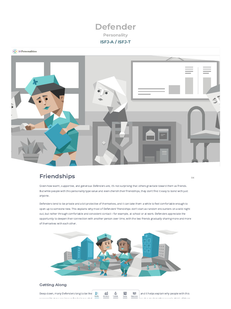 Friendships - Defender (ISFJ) Personality - 16personalities | PDF ...