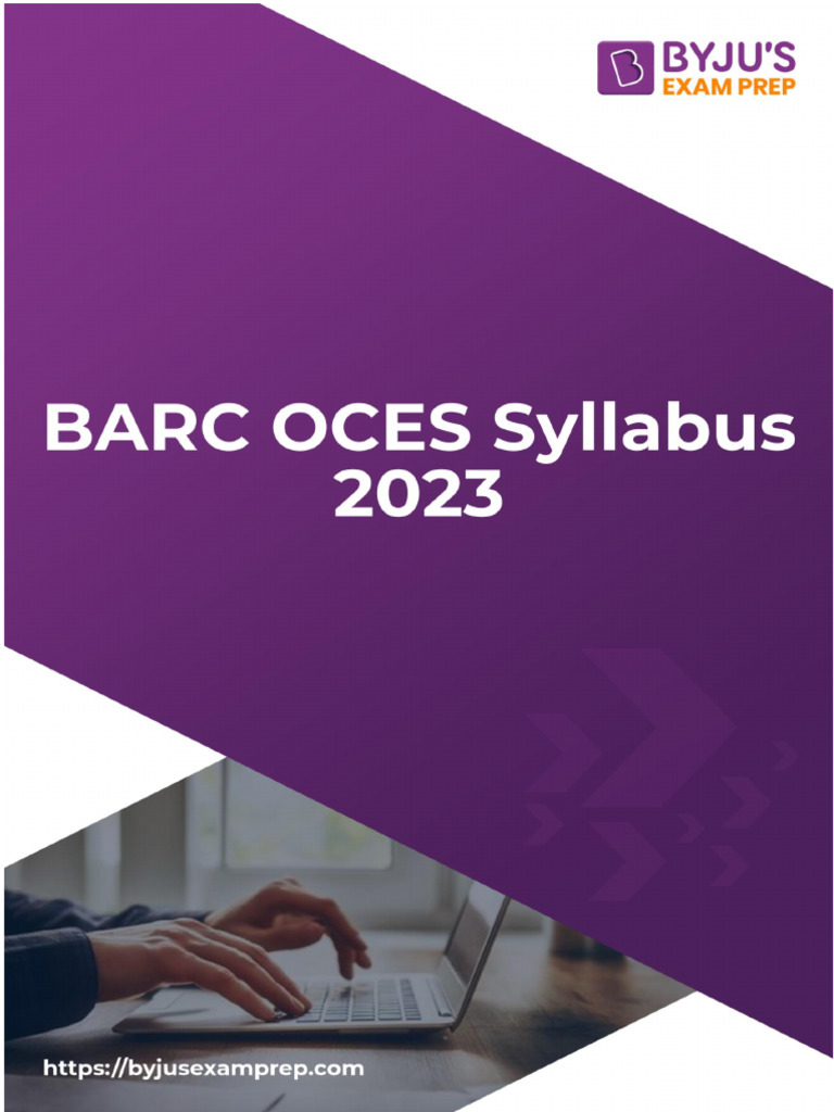 barc_oces_syllabus_2023_73 | PDF | Chemistry | Engineering