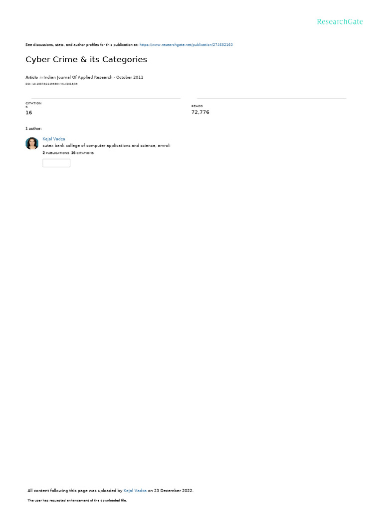 cyber crime notes | PDF | Spamming | Email Spam