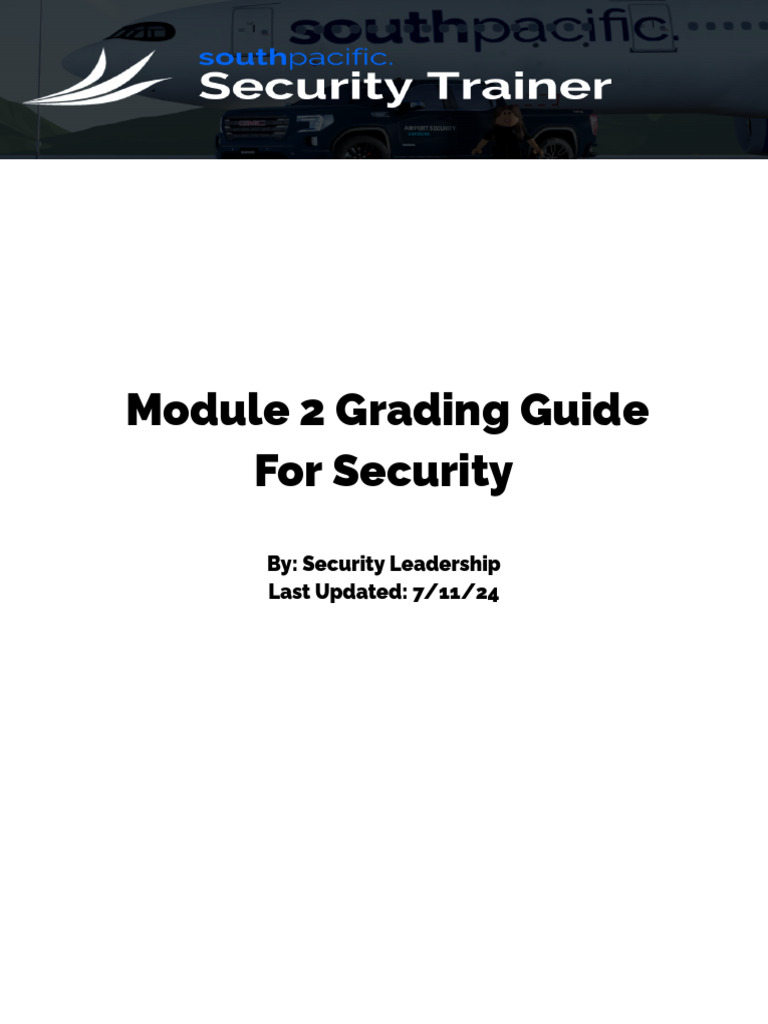 SPA - Security Module 2 Grading Guide | PDF