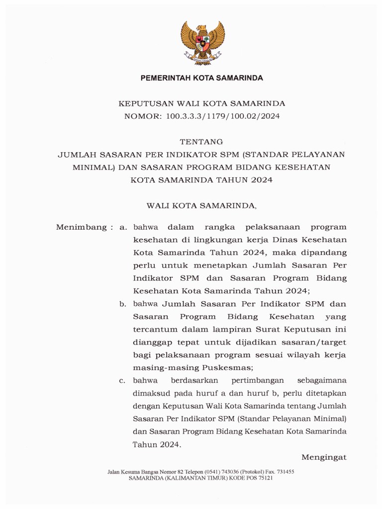 Sk Sasaran 2024 | PDF