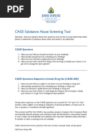CAGE Questionnaire for Alcohol Screening | PDF | Alcoholism ...
