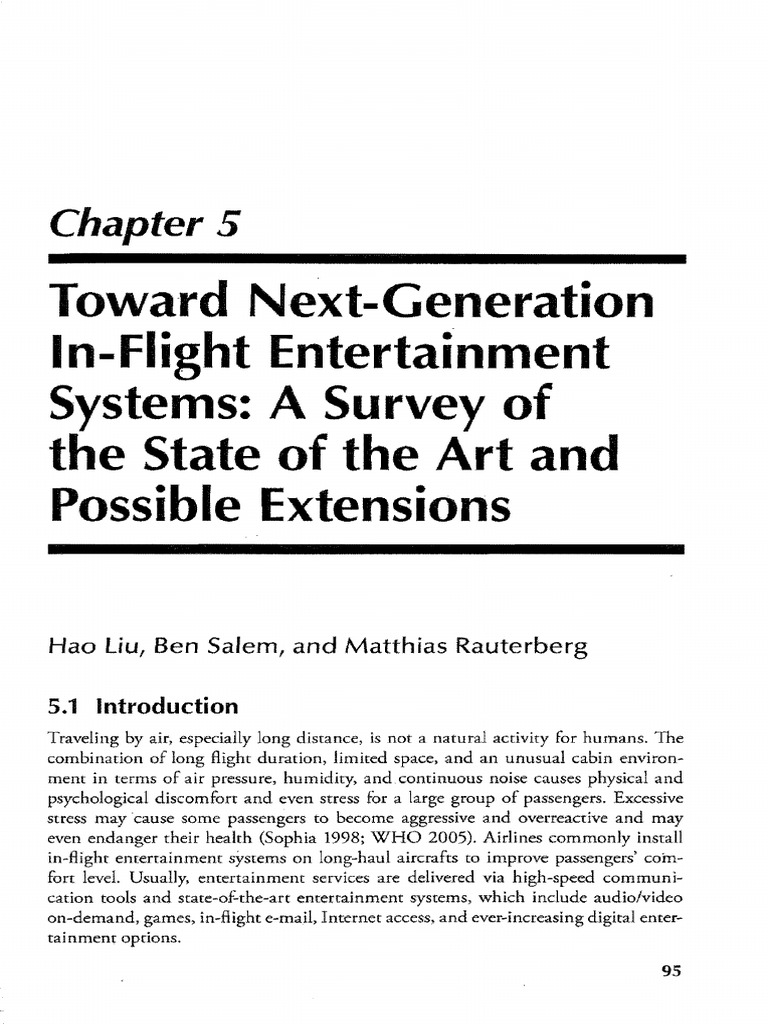 Next Generation in Flight Intertainment System | PDF | System | Information