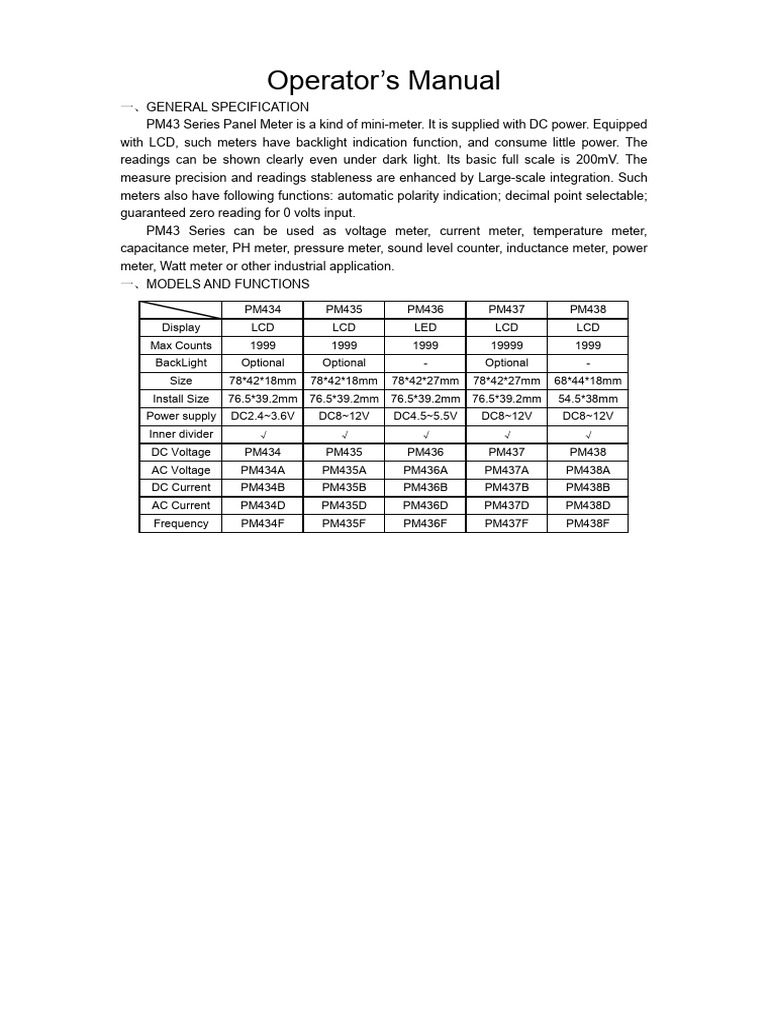 PM43 Series | PDF | Liquid Crystal Display | Power Supply