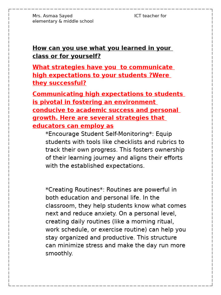 Mrs. Asmaa (Ict) | PDF