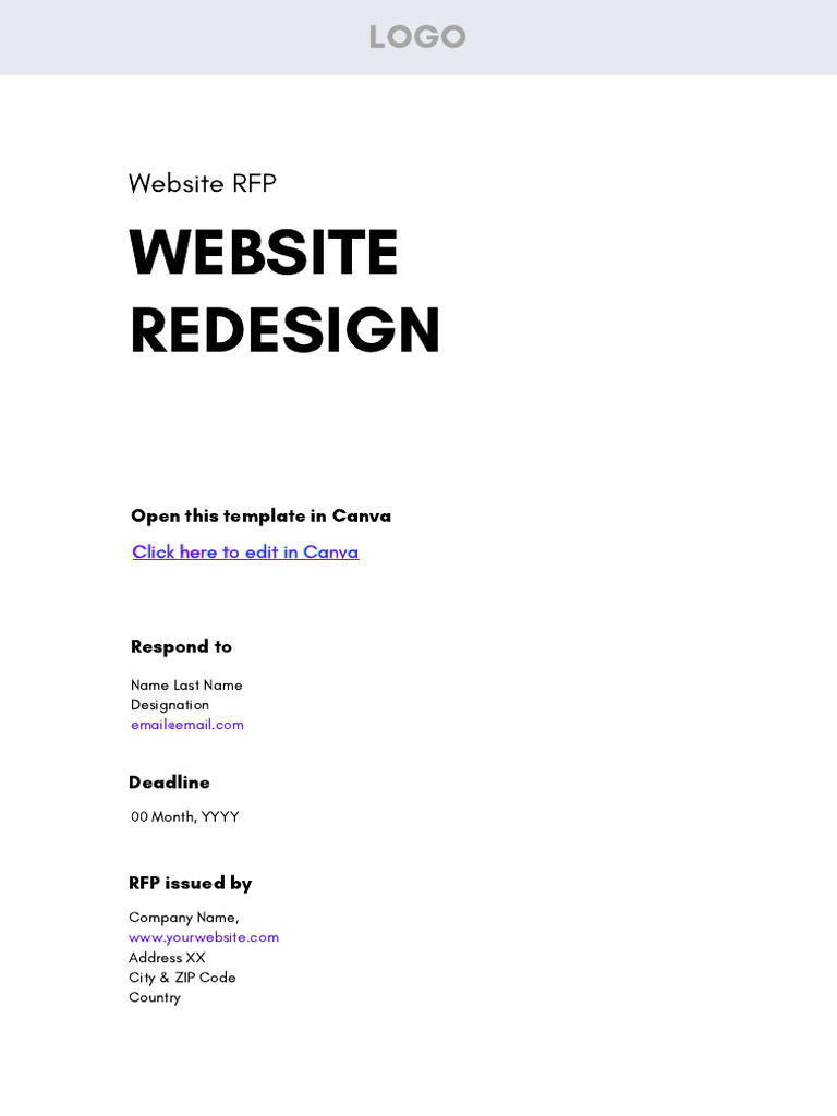 WEBSITE-RFP-TEMPLATE-by-DIGITAL-SILK | PDF | Websites | Computing
