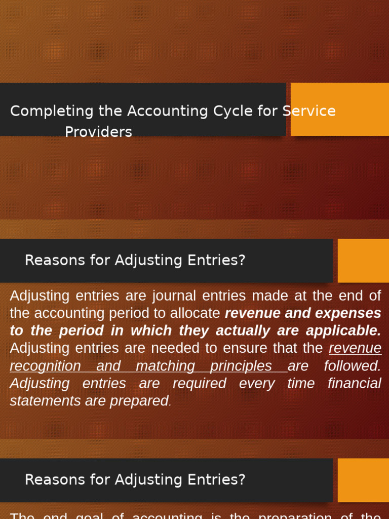 CHAPTER7-COMPLETINGTHEACCOUNTINGCYCLEFORSERVICEPROVIDERS | PDF