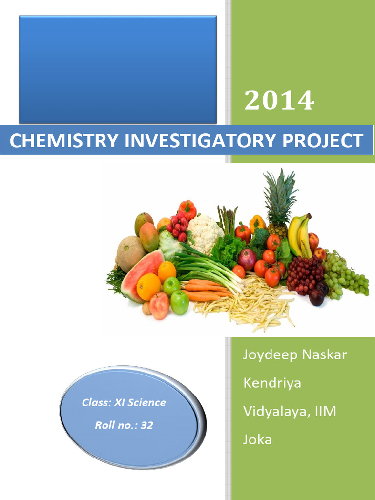 Study of Acidity of Fruits | PDF | Juice | Diet & Nutrition