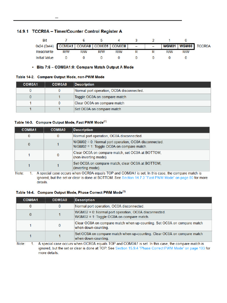 arduino resumen timers | PDF