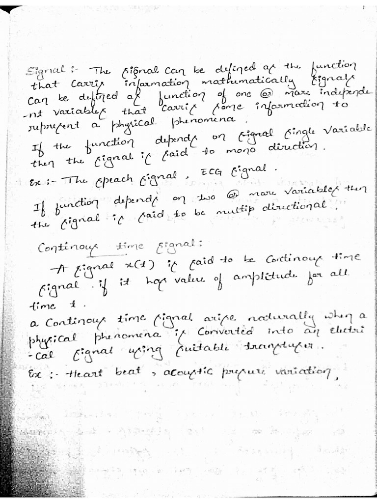 DSP - Module 1 | PDF