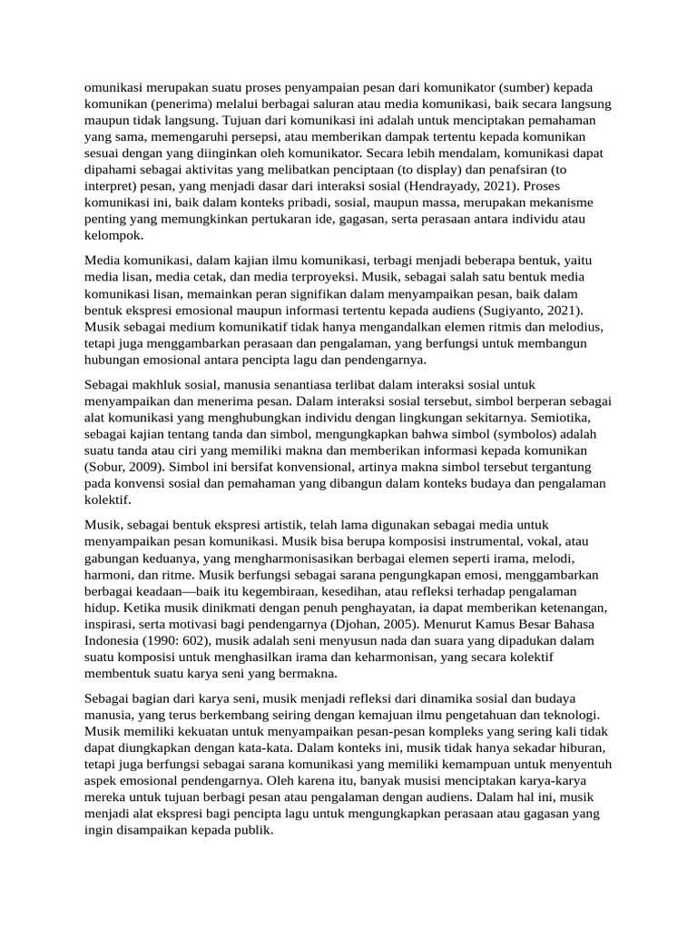 omunikasi merupakan suatu proses penyampaian pesan dari komunikator | PDF