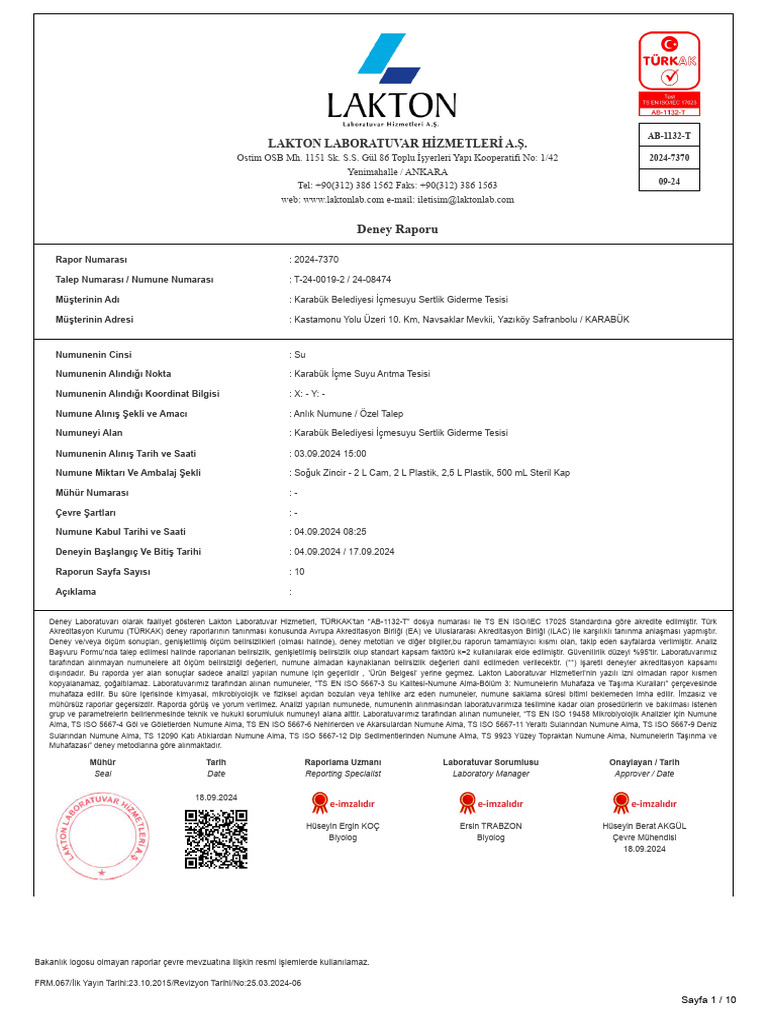 15-2024-Yili-9-Donem-Karasu-Kaynagi-Analiz-Raporu | PDF