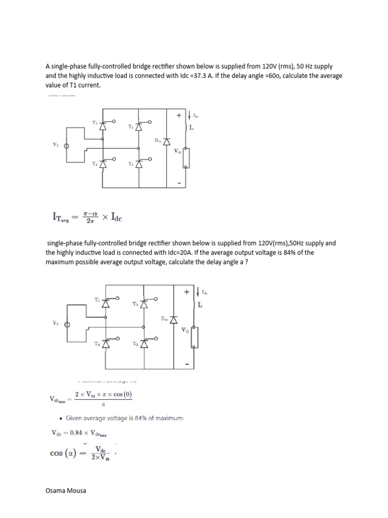 Power Elections Questions | PDF | Rectifier | Root Mean Square