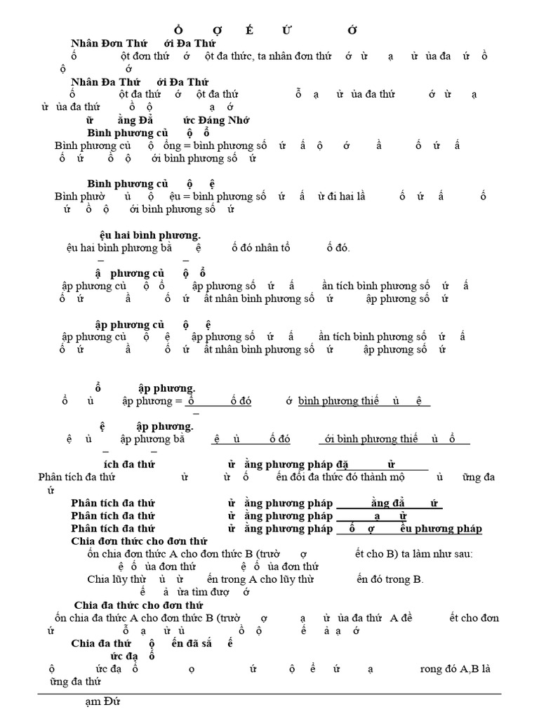 Tong Hop Kien Thuc Co Ban Toan 8 | PDF