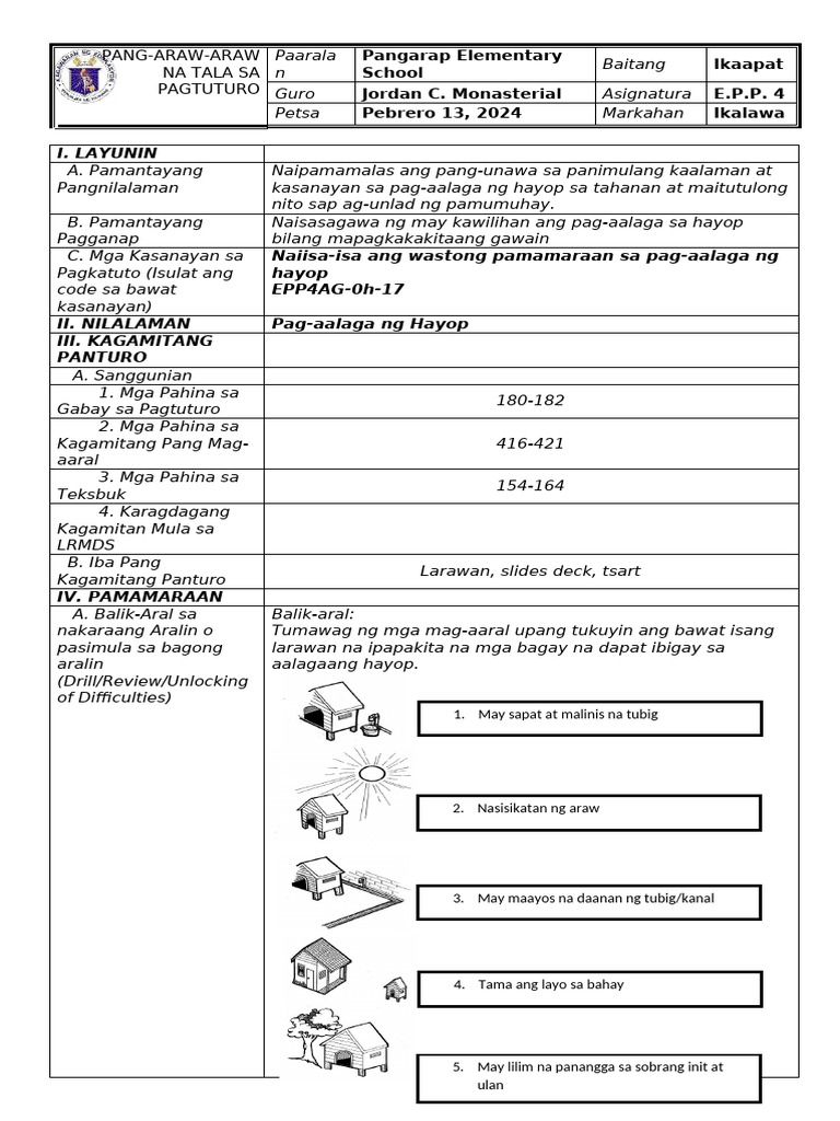 Cot - DLP - Epp 4 by Sir Arjay P. Dela Cruz #2 | PDF