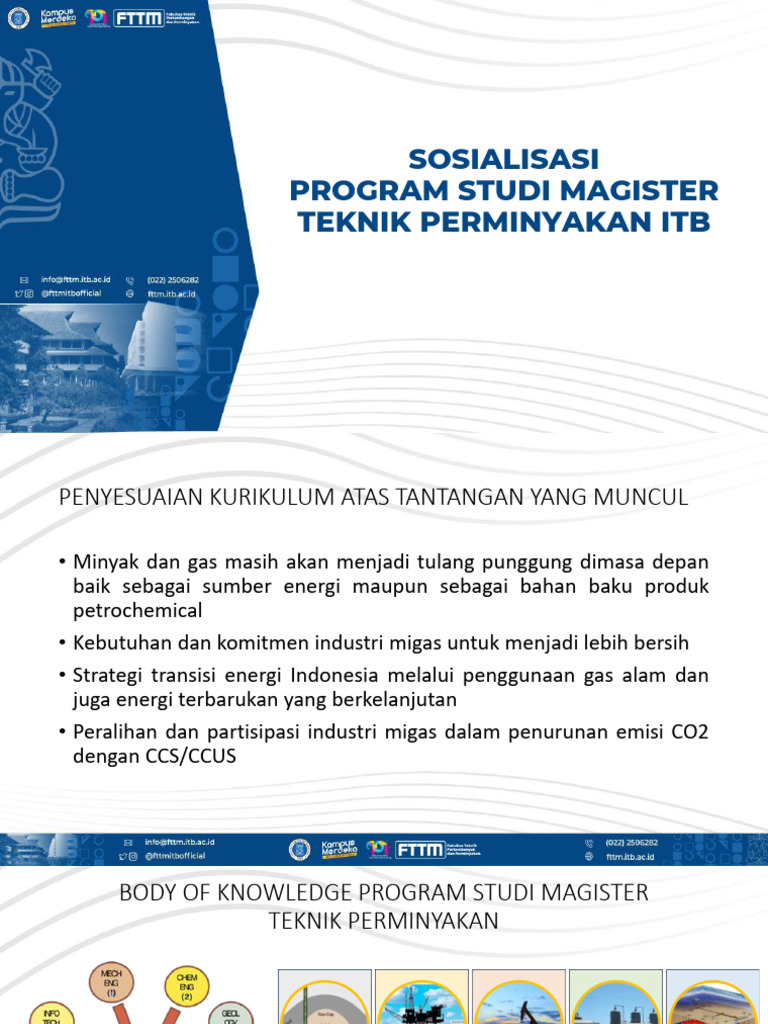 Sosialisasi S2 Teknik Perminyakan ITB - 3 Jan 2024 | PDF