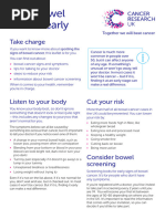Bowel Cancer Screening Participant Form | PDF | Screening (Medicine)