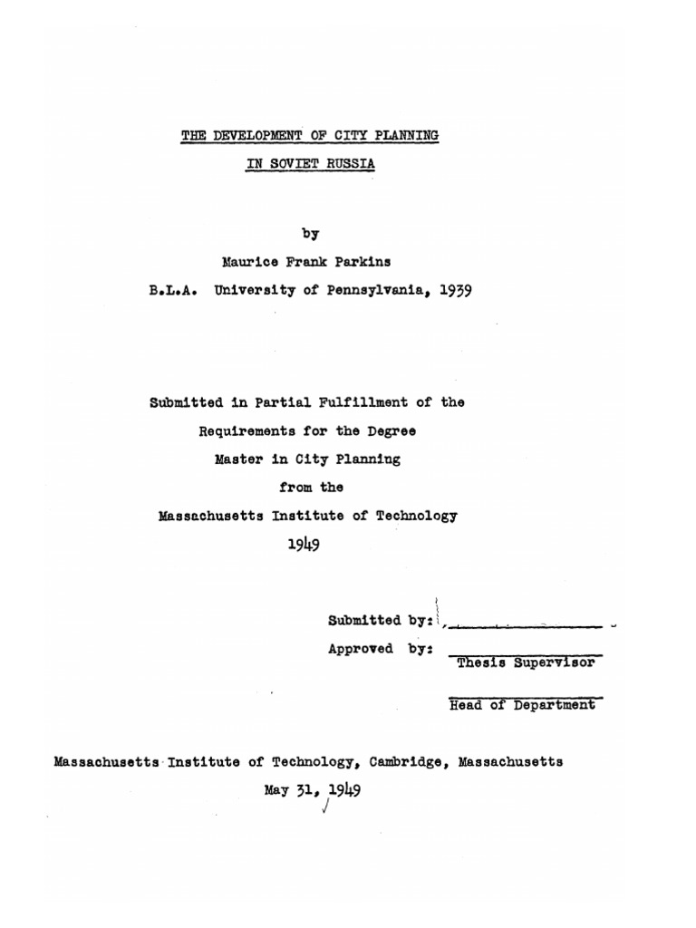 Tee Development of City Planning | PDF | Thesis