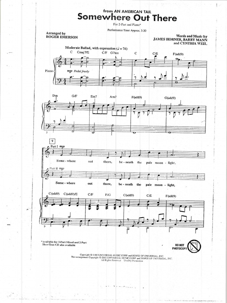 Somewhere Out There | PDF