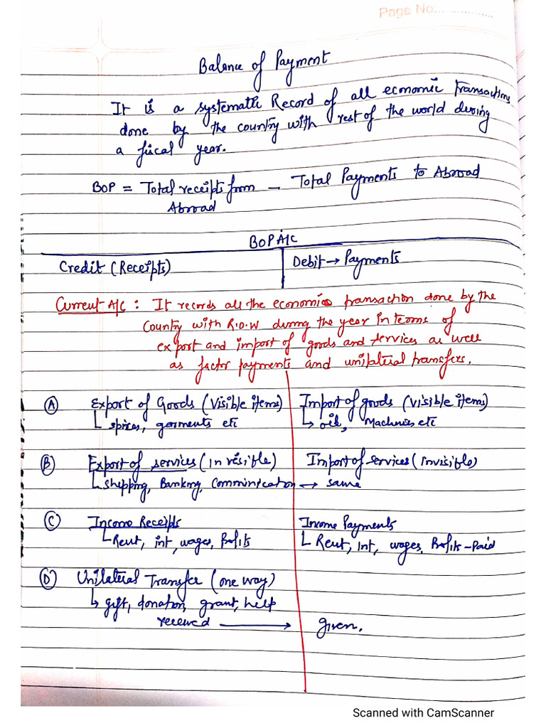 Balance of Payment | PDF