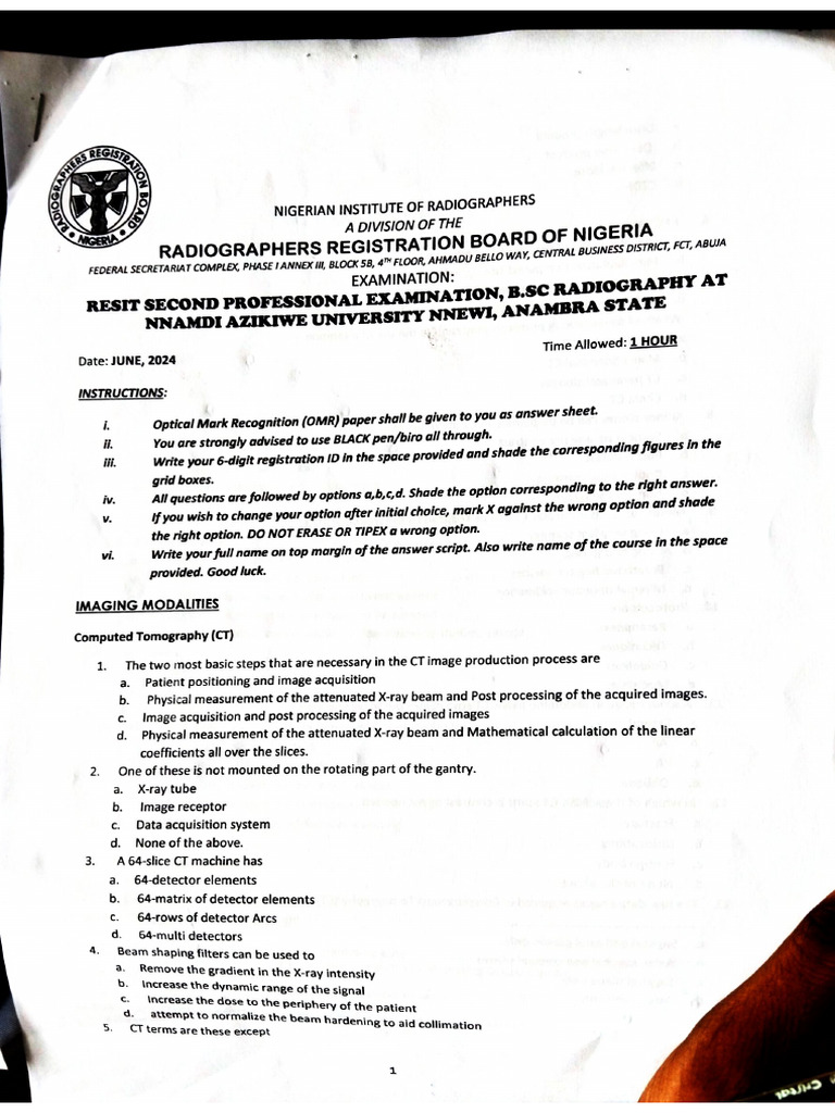 Imagine Modality UNIZIK Resit | PDF