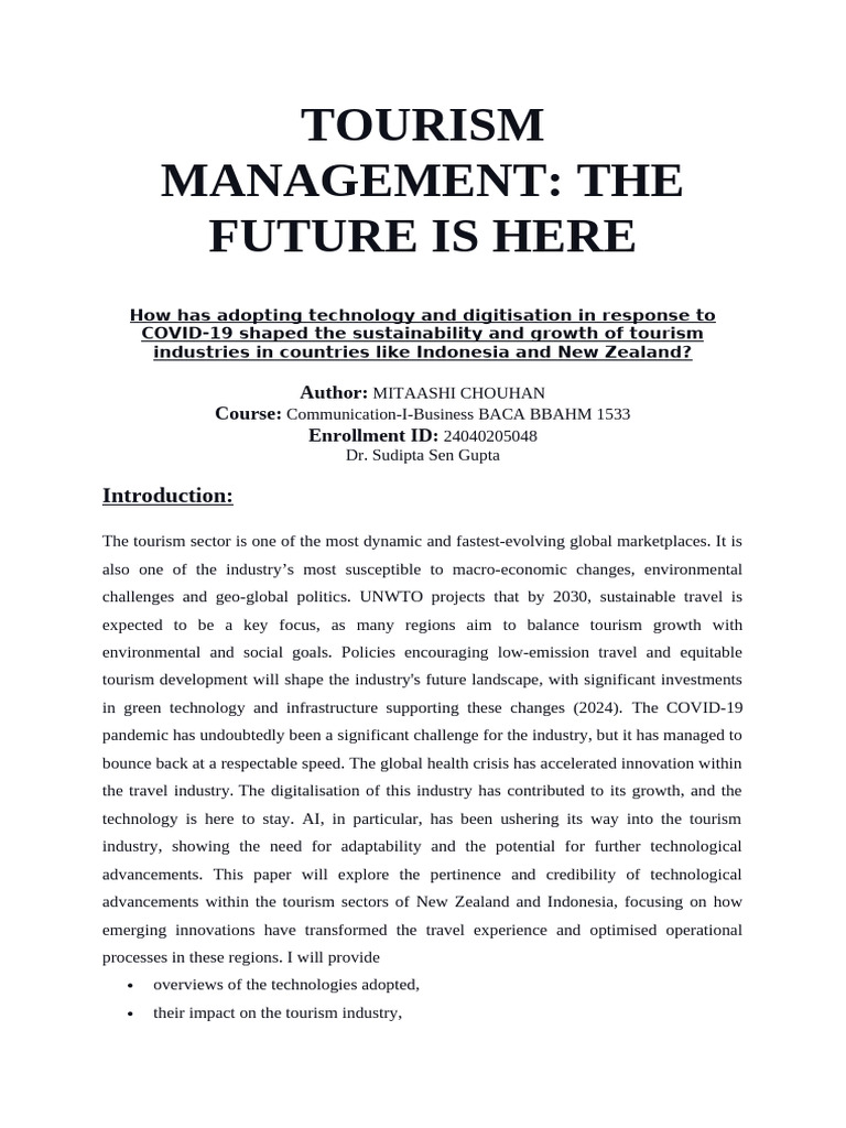 Tourism Pdf Tourism Sustainability