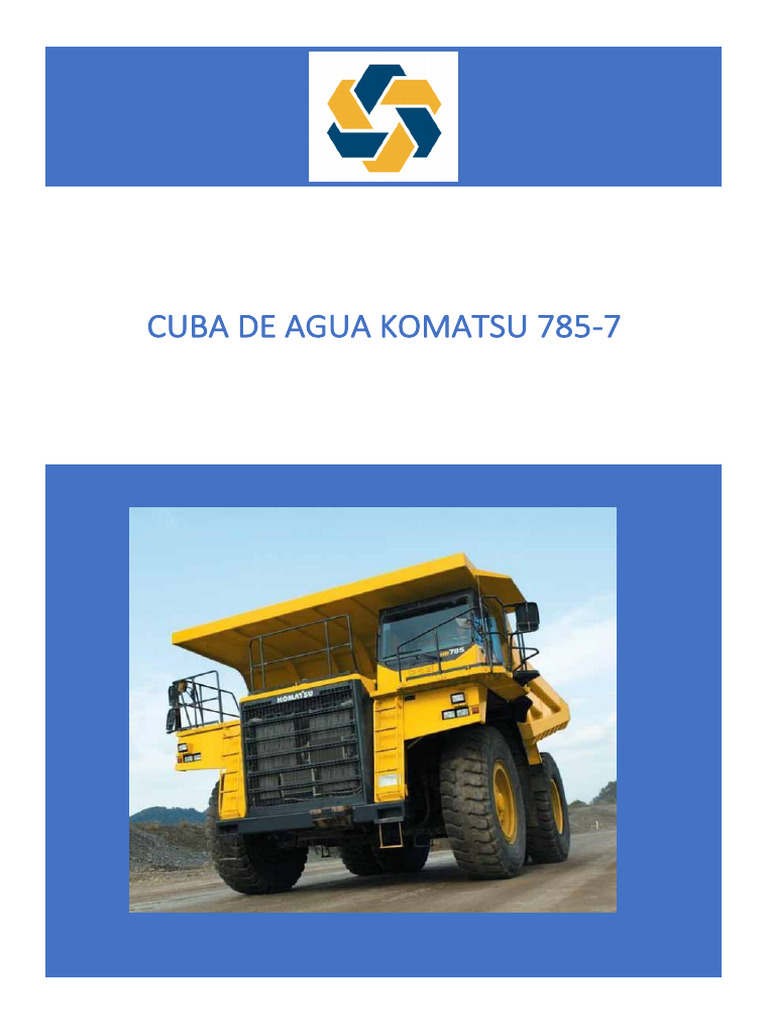 Manual Técnico Cuba de Agua Komatsu 785-7 | PDF | Conector eléctrico ...