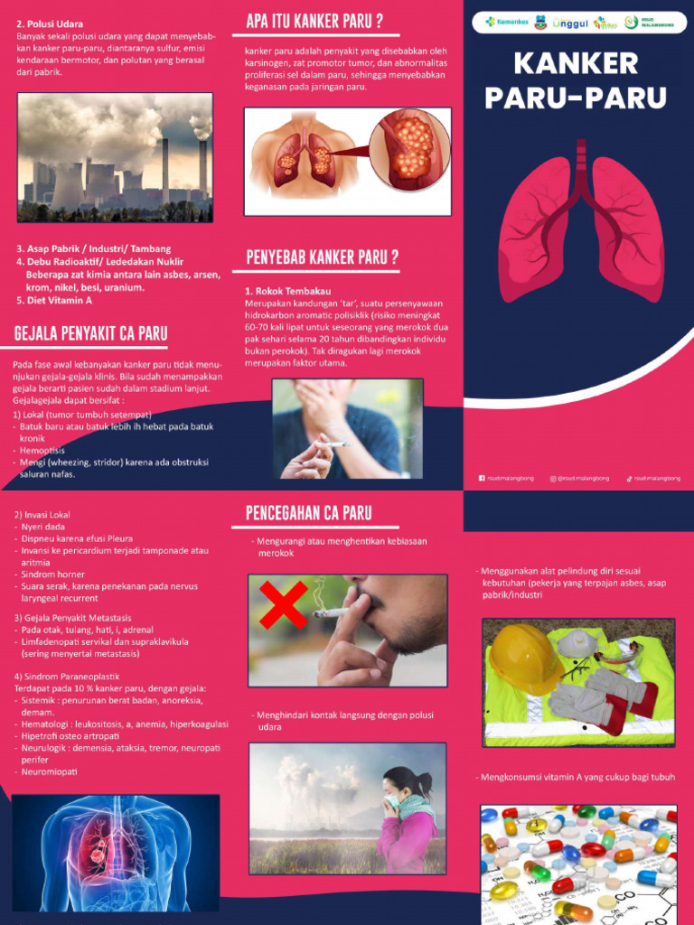 Leaflet Kanker Paru | PDF