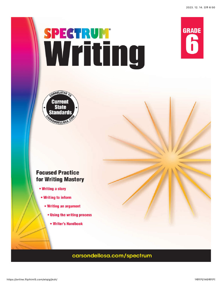 Spectrum Writing Grade 6 PDF Guide | PDF