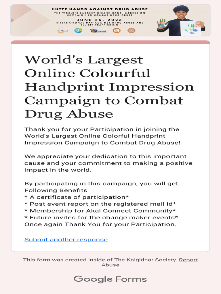 World's Largest Online Colourful Handprint Impression Campaign To ...