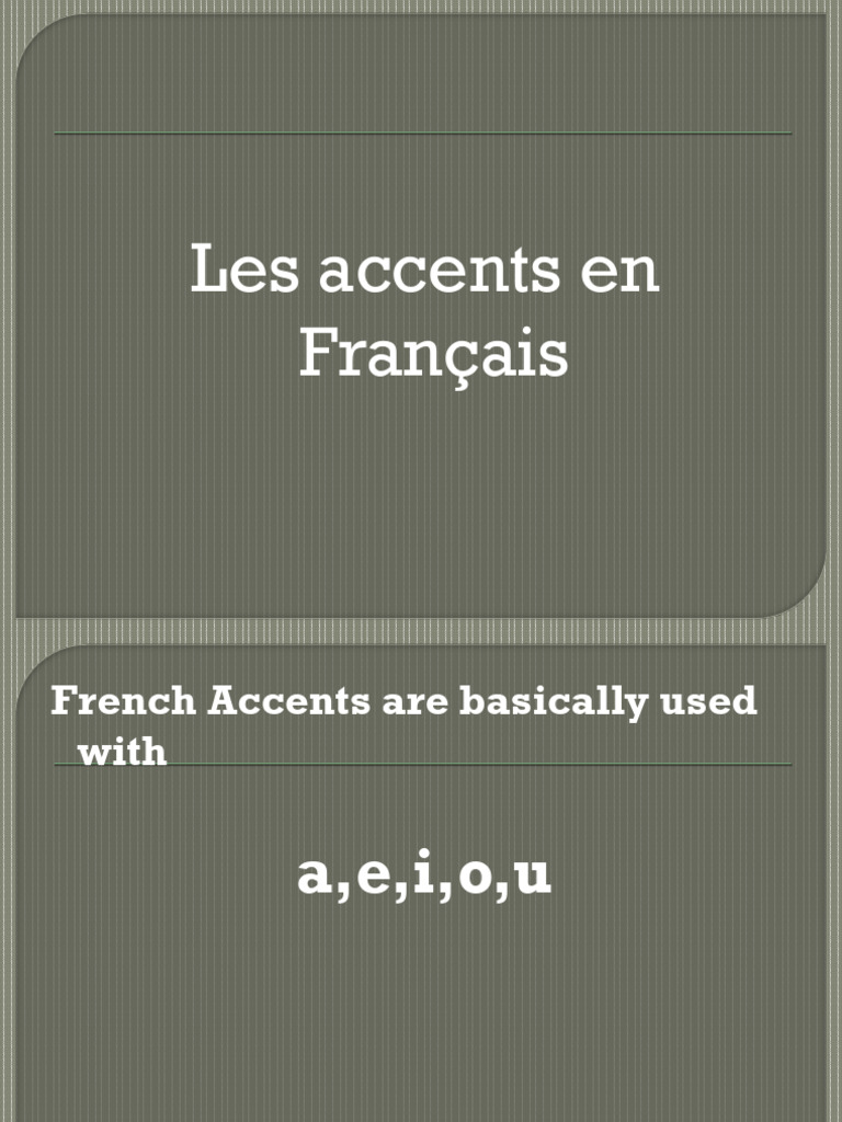 Les Accents en Francais-4 | PDF