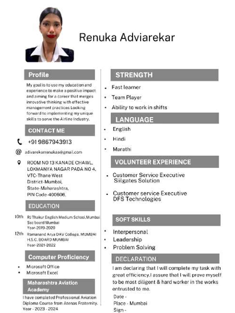 Renuka Resume | PDF