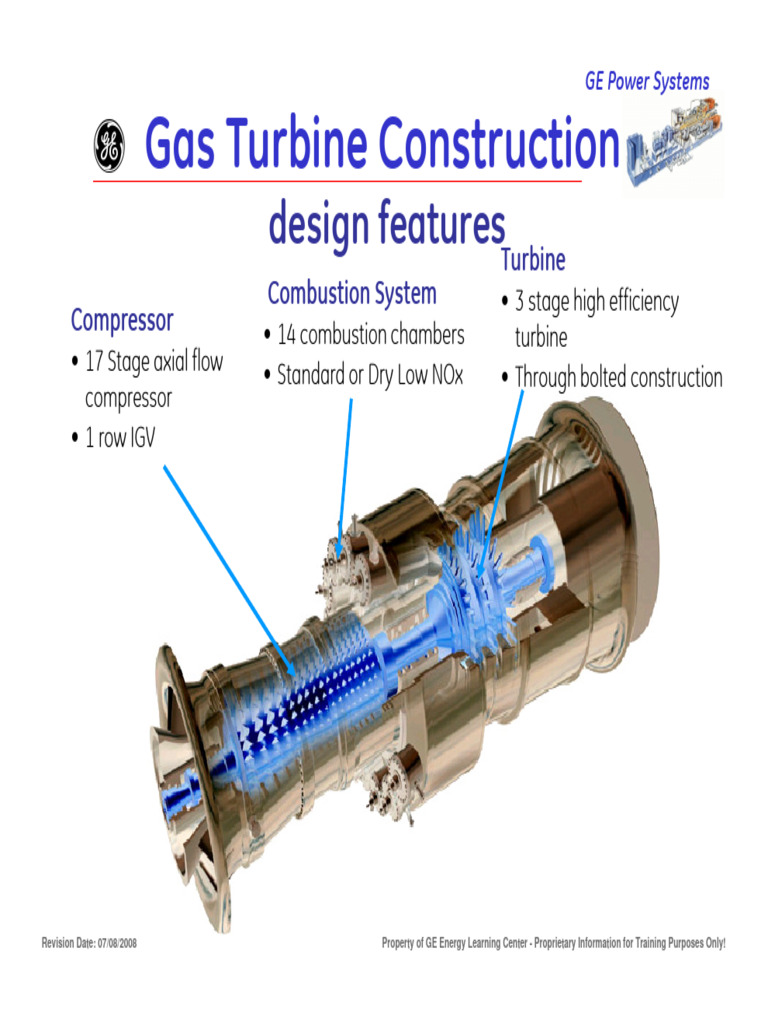 9e Ge Gas Turbine Information ? ? | PDF | Turbine | Gas Turbine